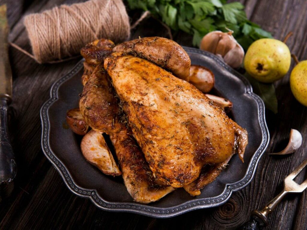 Pintade de fêtes au four - La recette de la famille Godart